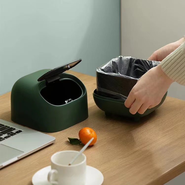 Desktop bin mini dustbin trash bin small dustbin PP Material ...