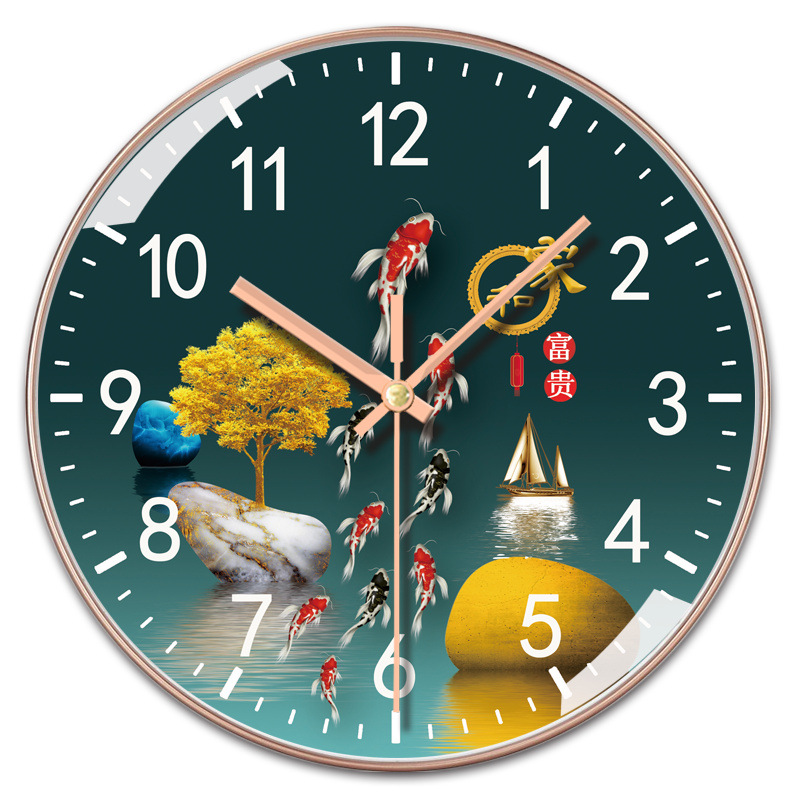 [SG] 8 Inch Wall Clock For Living Room Nordic Wall Clock For Bedroom ...
