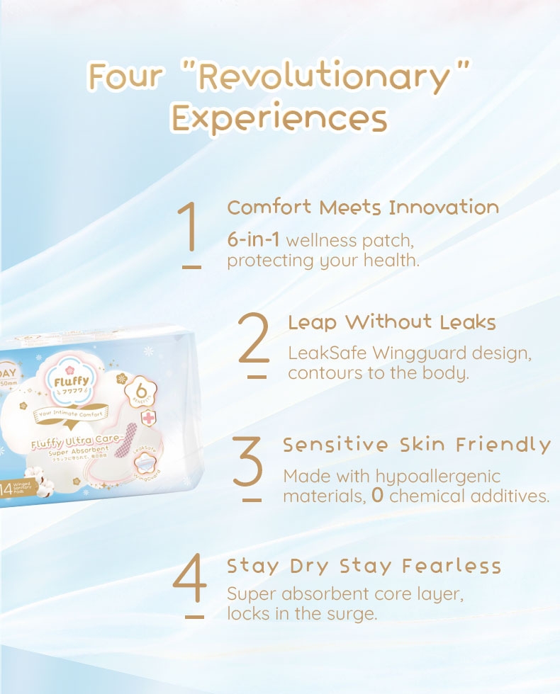 【SPECIAL BUNDLE】Fluffy Ultra Care Series Wellness Sanitary Pads Soft ...