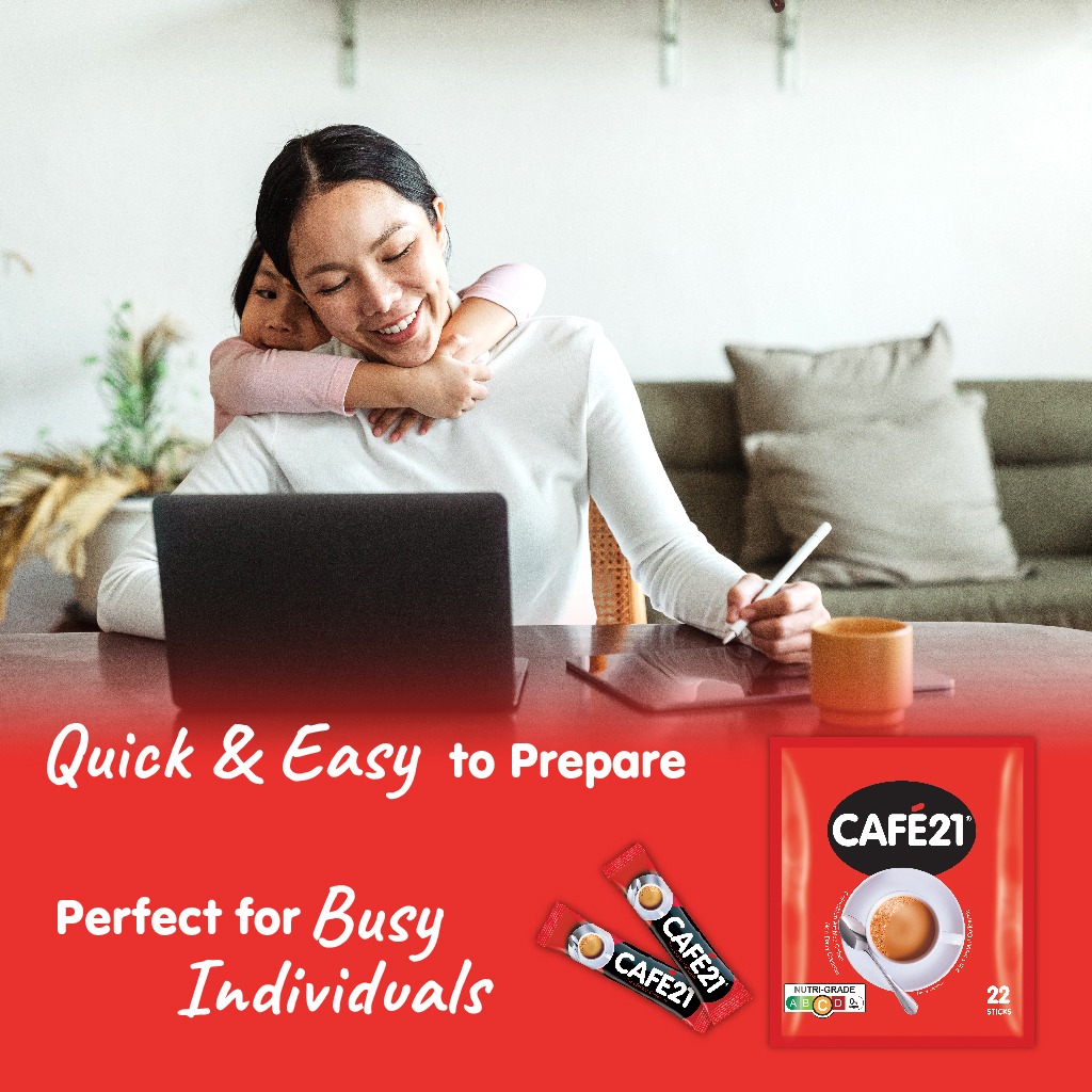 Cafe21 - 2in1 Instant Coffee Mix Bundle Pack (12g x 22 Sticks) - No Sugar Added Made in ...