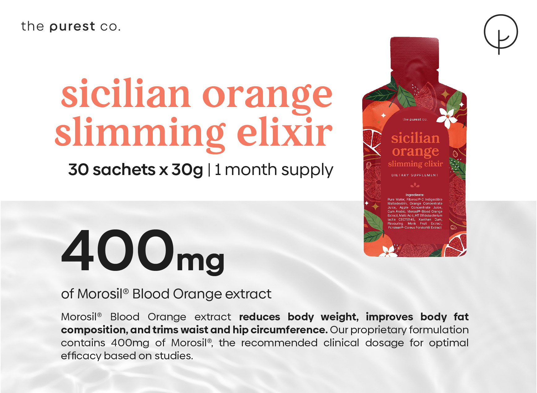 Purest Co Sicilian Orange Elixir (Natural Slimming & Weight Loss ...