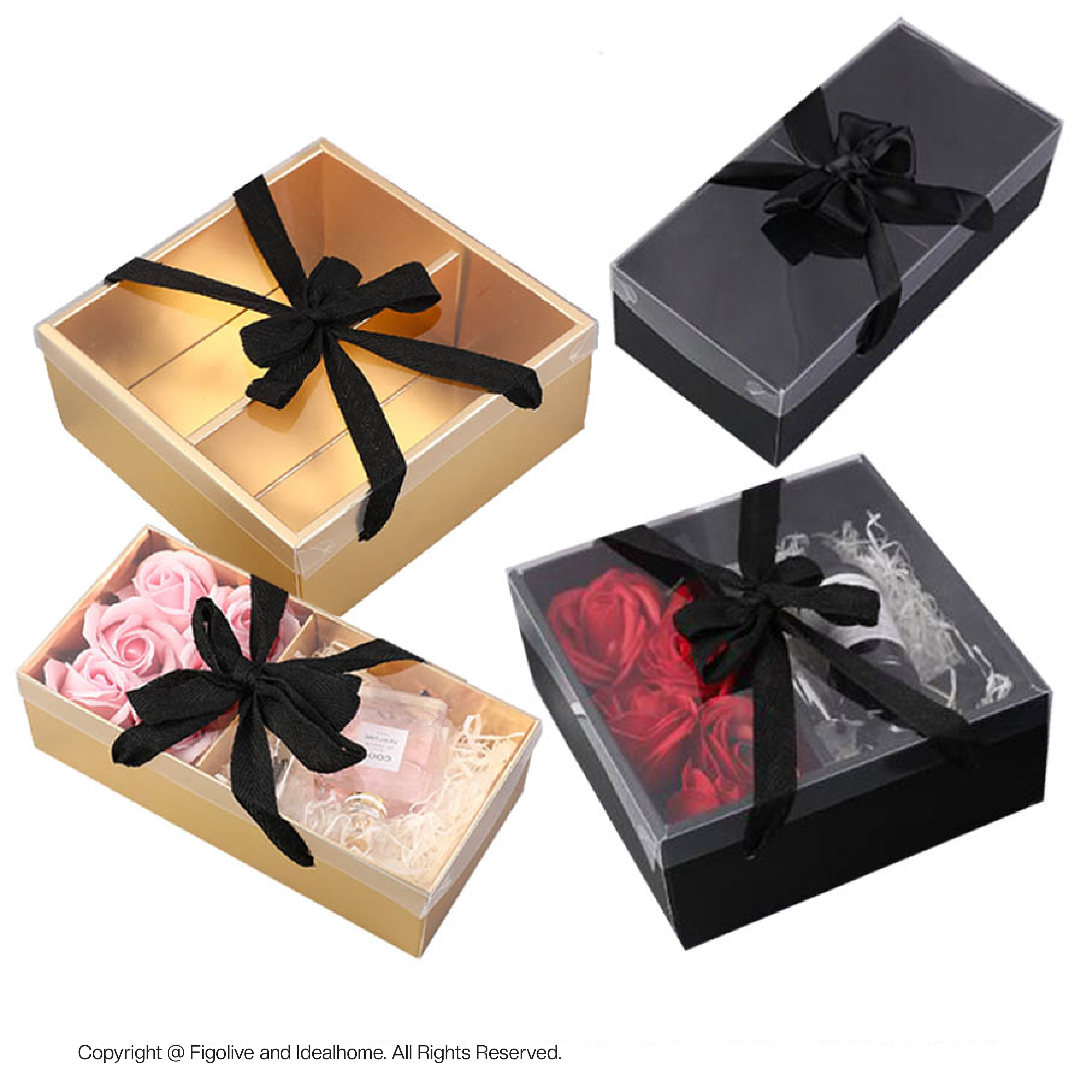 [SG Ready Stock] Gift Box Gift packaging Transparent Cover for Presents ...