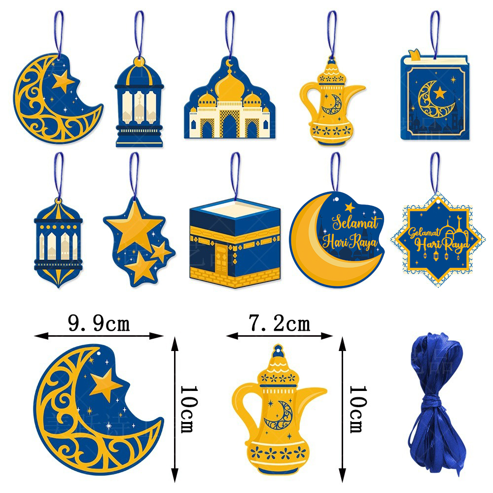 Ramadan Kareem Eid Mubarak Selamat Hari Raya Banner Bunting Ramadan ...