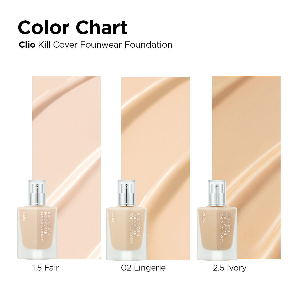 [CLIO] 72-hour Long Lasting Matte │ Kill Cover Founwear Foundation ...