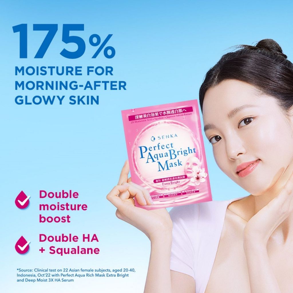 Senka Facial Mask Assorted Bouncy Bright Moist Rich Extra Moist ...