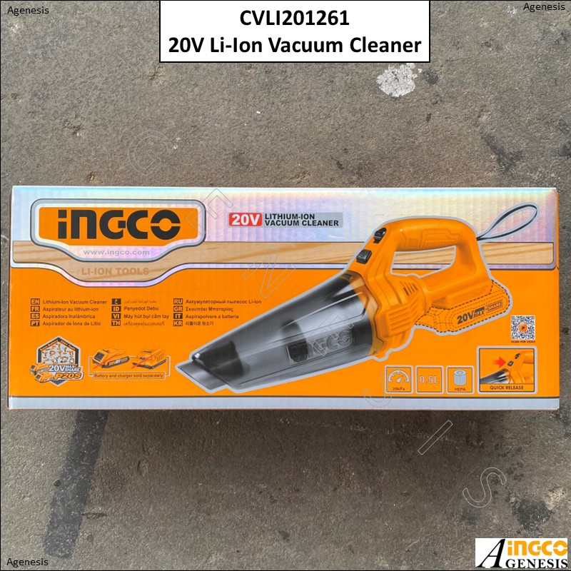 INGCO 20V Li-Ion Vacuum Cleaner CVLI201261 CVLI20126 | Shopee Singapore