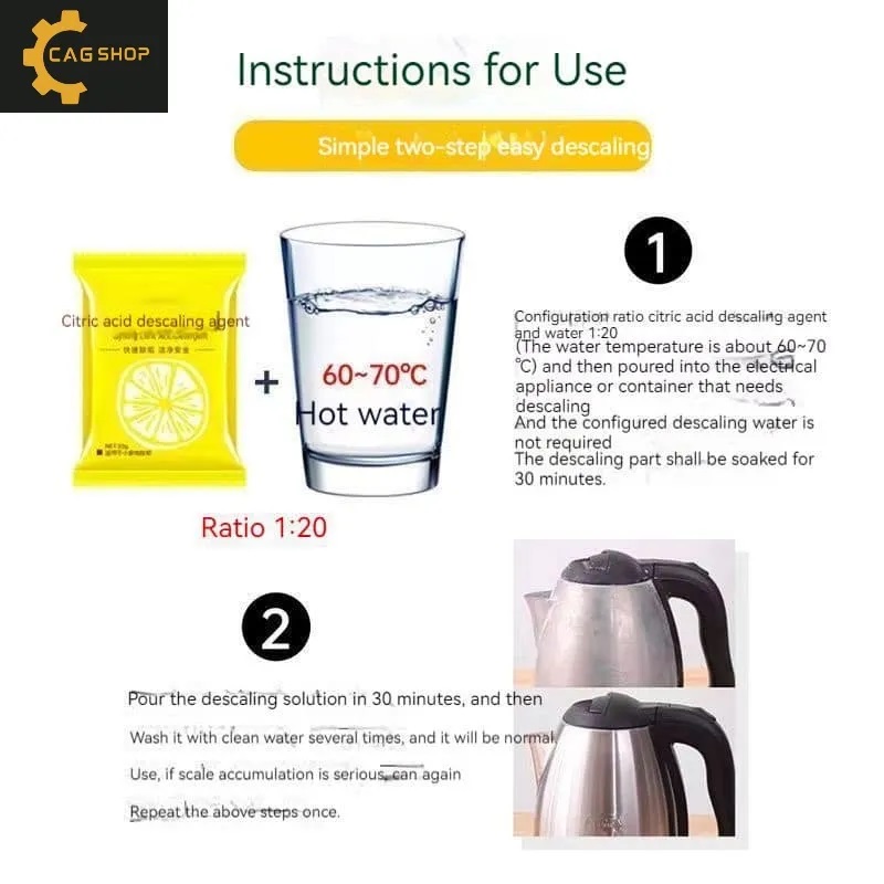 【SG Seller】 ️Citric Acid Descaler Powder ️Scale Limescale Remover ...