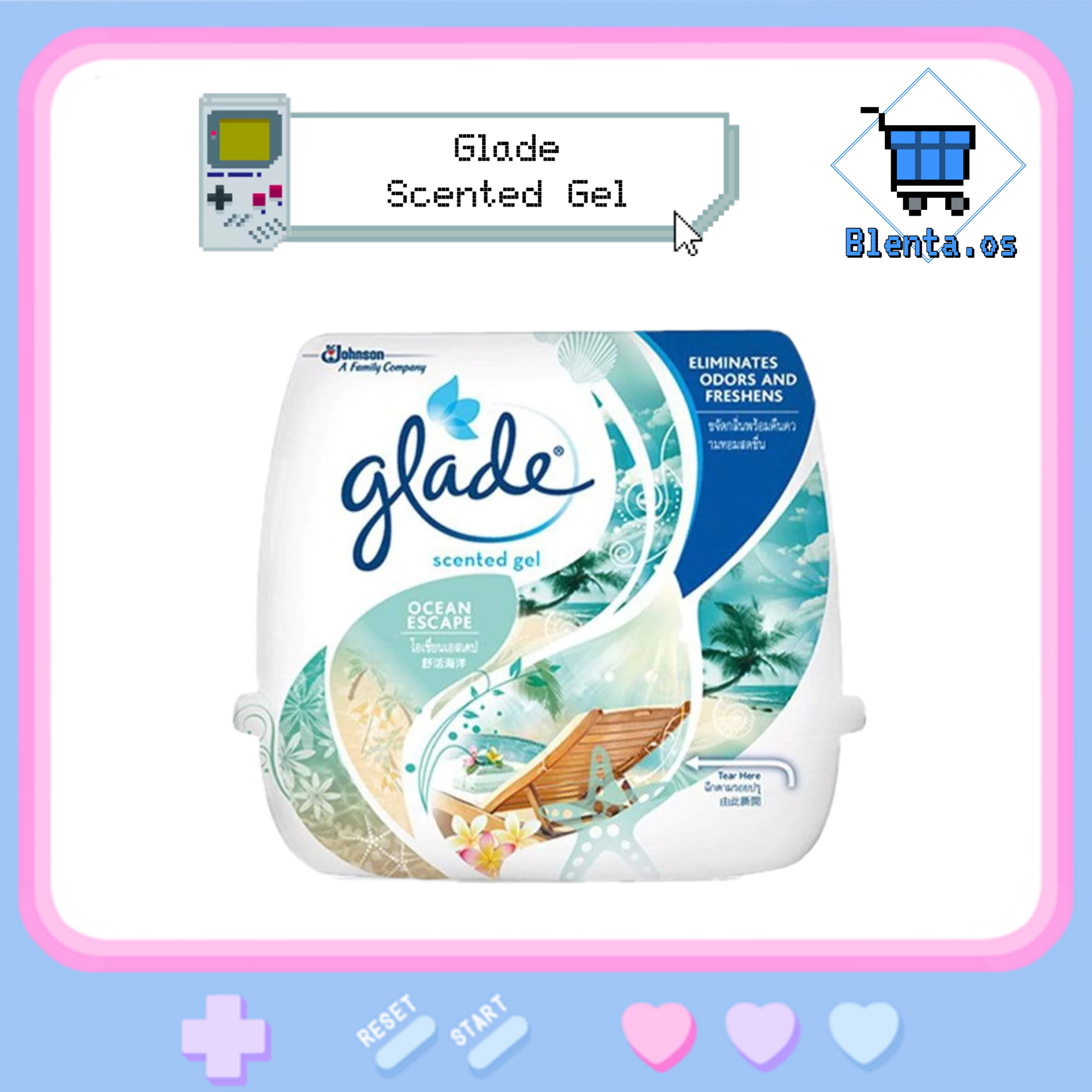 Glade Scented Gel Air Freshener Fragrance Lavender/Cool Air/Lemon/Ocean ...