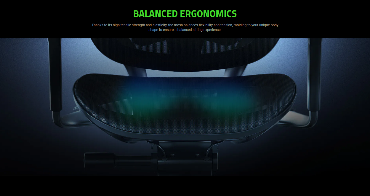 Razer Fujin Pro - Fully Adjustable Mesh Gaming Chair - NASA+AP ...