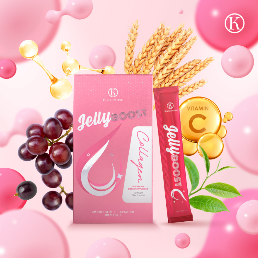 KINOHIMITSU JellyBoost Collagen (Smooth and supple skin, Hydrated skin ...