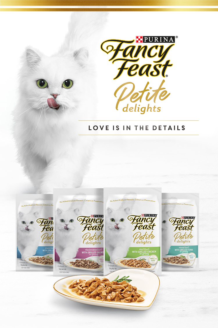 [Bundle of 24/48] Fancy Feast Petite Delights Cat Wet Food Pouch 50g ...