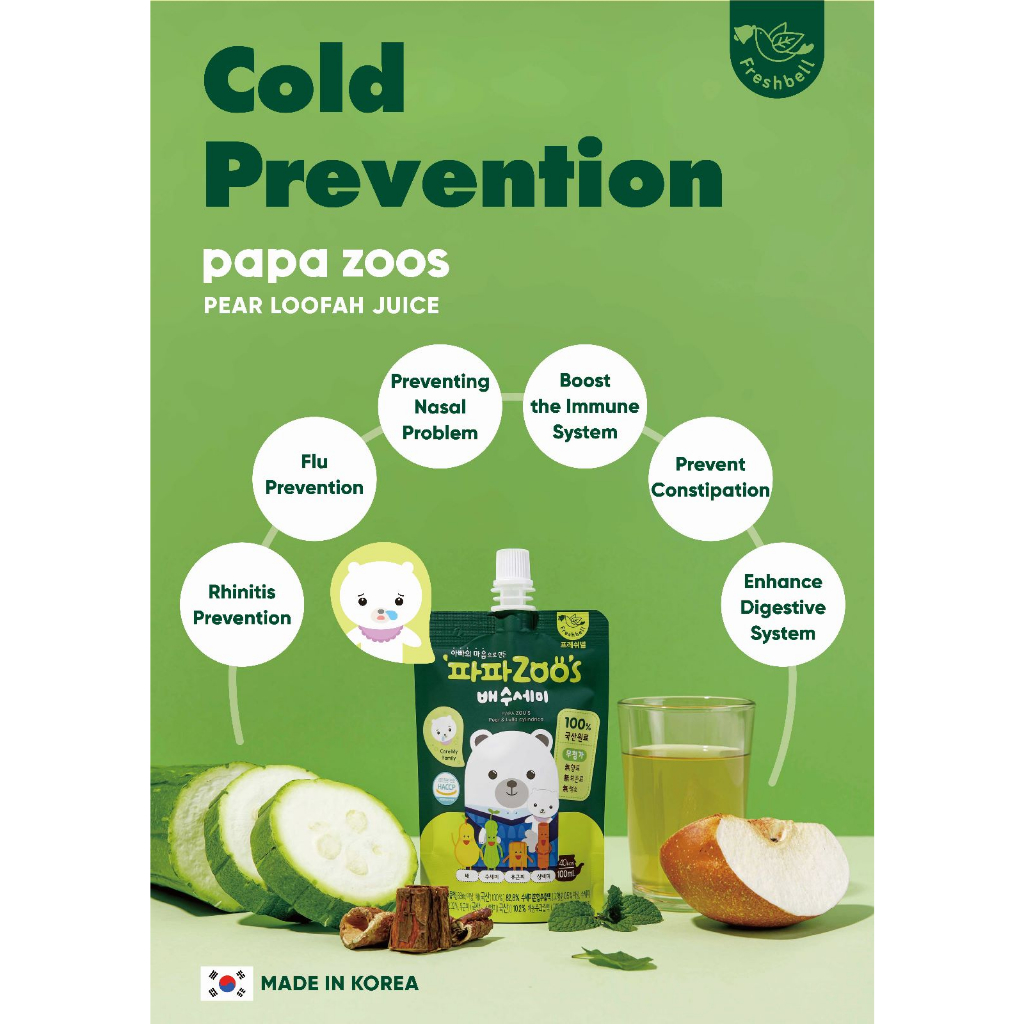 FRESHBELL KOREA NFC 100% FRUIT JUICE / NO SUGAR ADDED / NFC / PAPAZOO ...