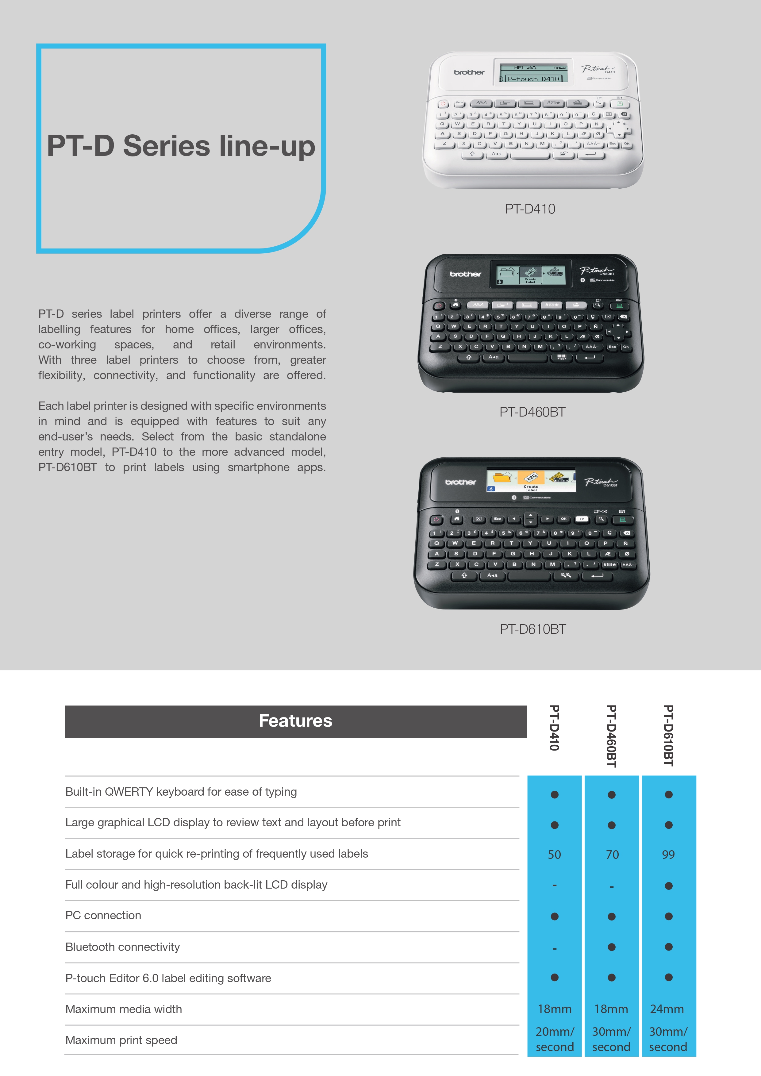 Brother PT-D610BT Label Printer | Shopee Singapore