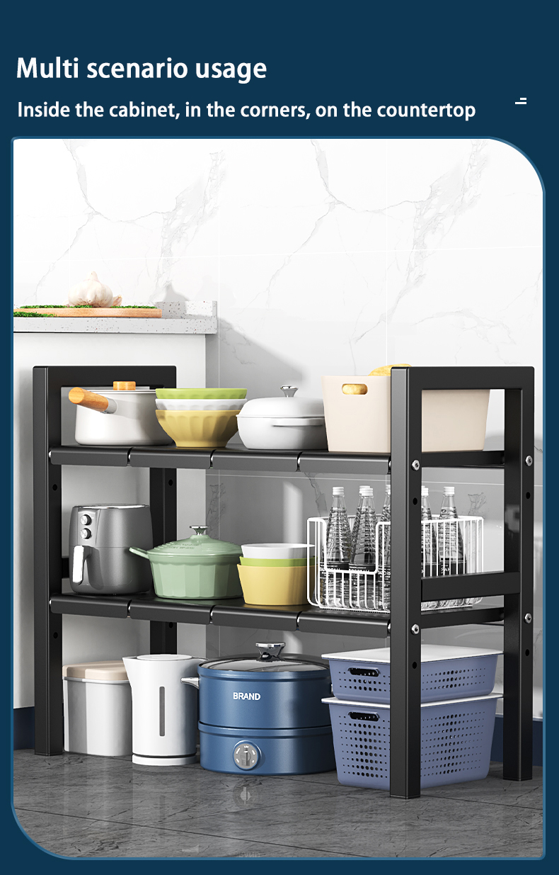 Under Sink Kitchen Rack/ Scalable sink storage rack/ kitchen storage ... Under Sink Kitchen Rack/ Scalable sink storage rack/ kitchen storage ...