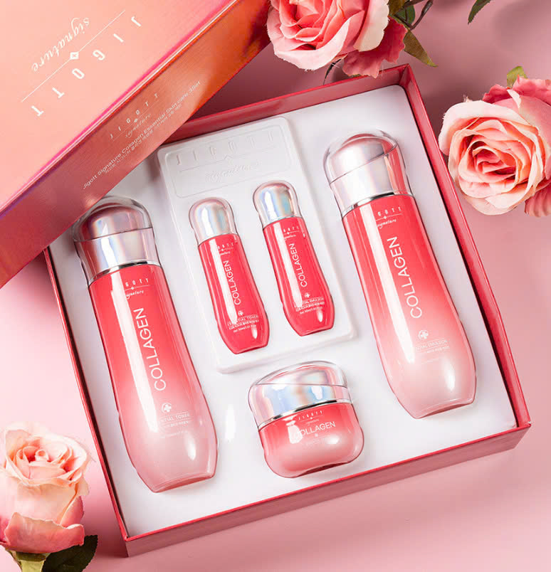 Jigott Signature Collagen Essential Skin Care Set ( Toner 150ml ...