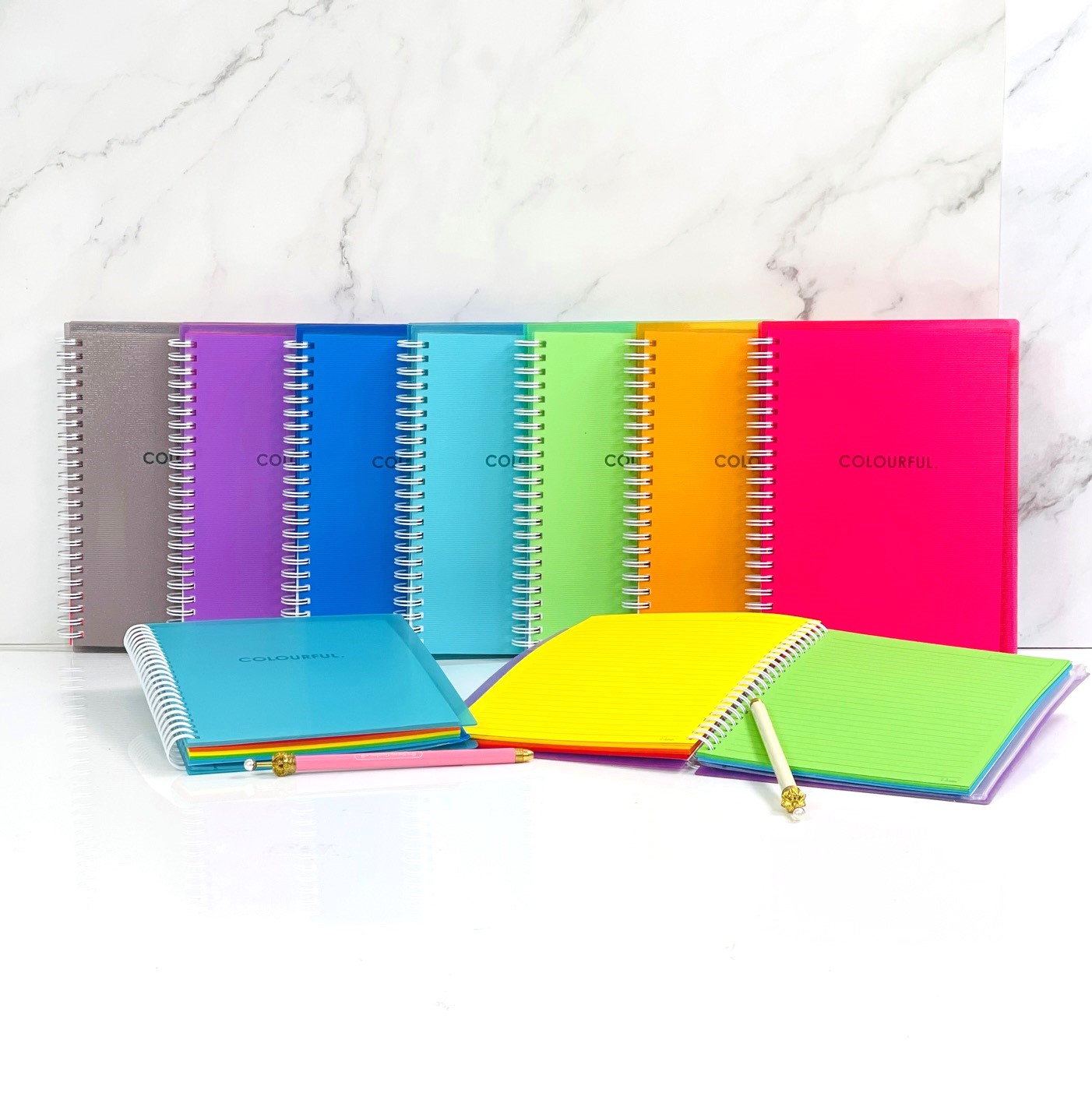 [SG Stock] Palette Notebook | A5 A6 | Coloured Lined Paper | Spiral ...
