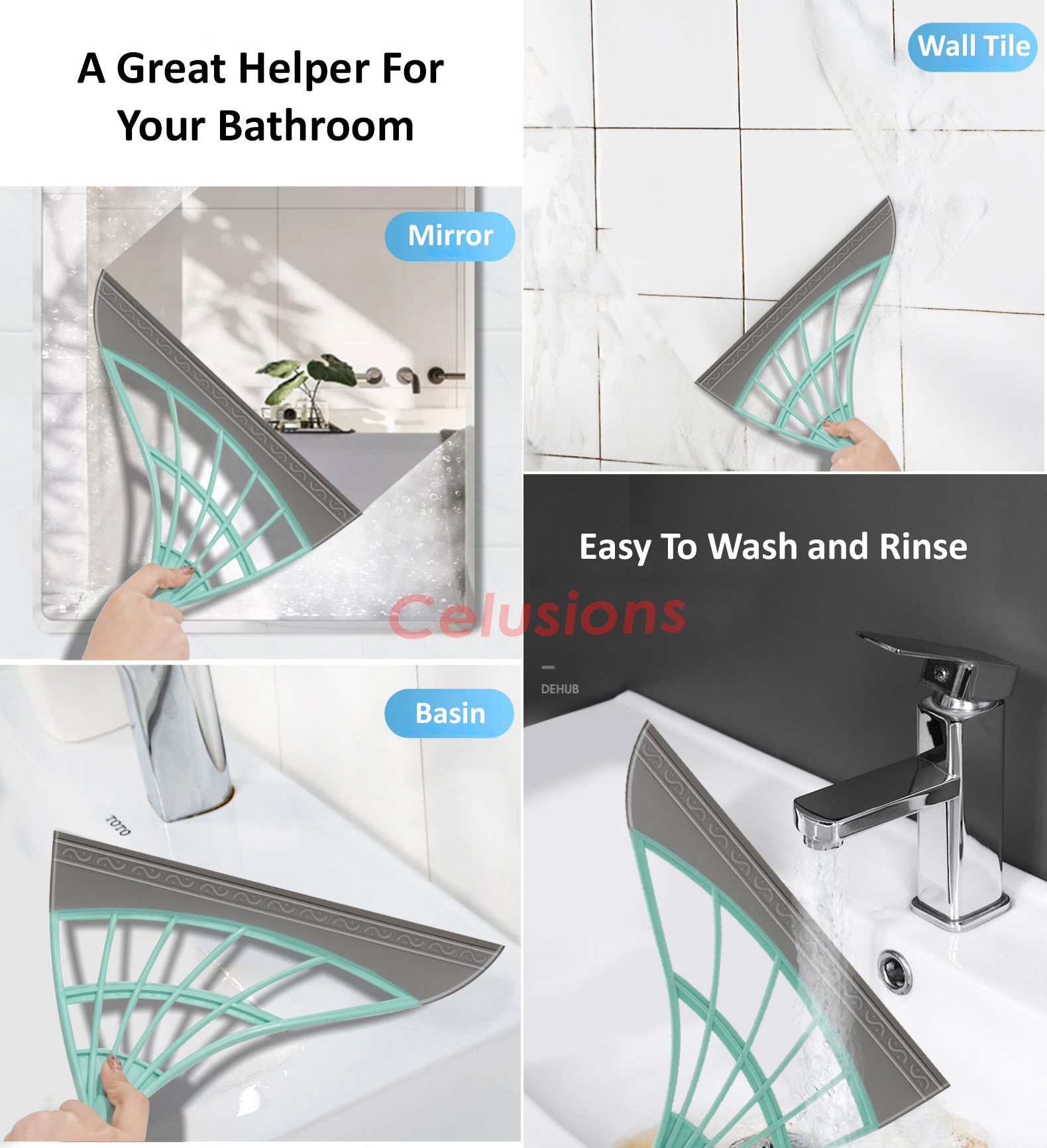 【SG Seller】 ️2-in-1 Multi-Purpose Magic Broom ️ Home Cleaning Silicone ...