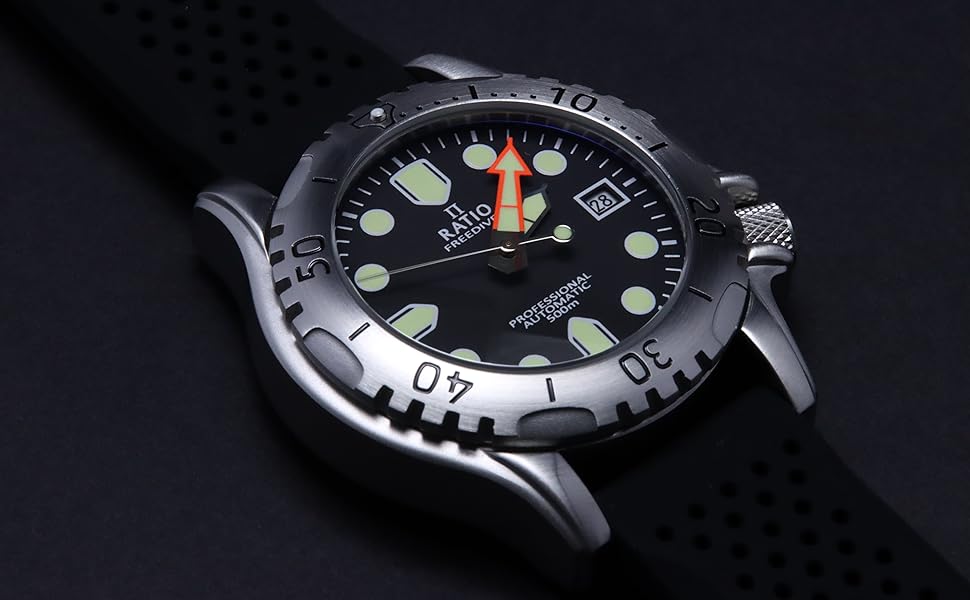 Ratio FreeDiver Professional Dive Watch Sapphire Crystal Automatic ...