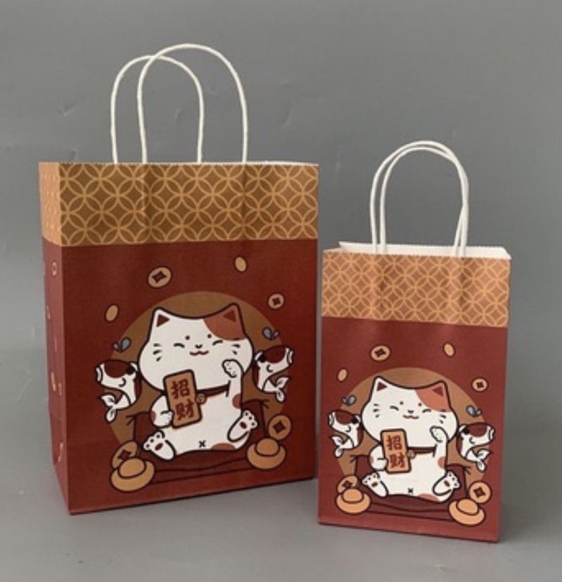 [SG Stock] 10pcs Chinese New Year Paper Bag for CNY mandarin orange ...
