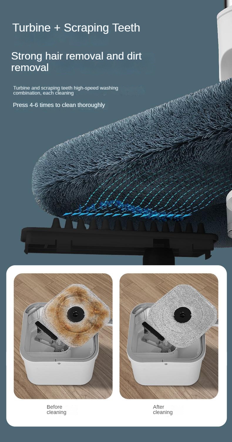 Spin Mop and Bucket, Dirty and Clean Water Separation Pail, Come with ...