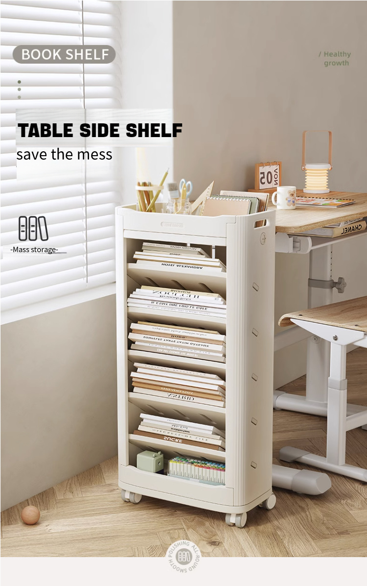 Instock - 2 Type High Capacity Children's Bookshelf Table side book ...
