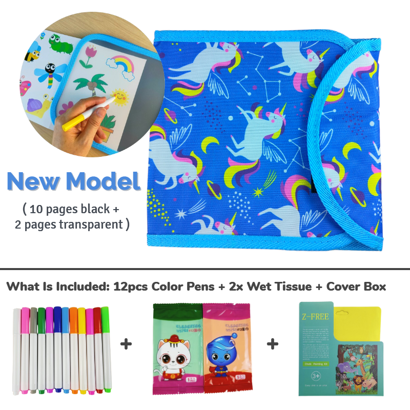 Children Day Gift Reusable Drawing Book Kids Painting | Portable Chalk ...