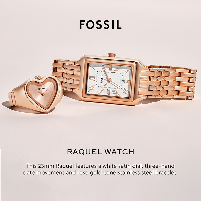 Fossil Women's Raquel Analog Watches ( ES5271 ) - Rose Gold Case, 23 MM ...