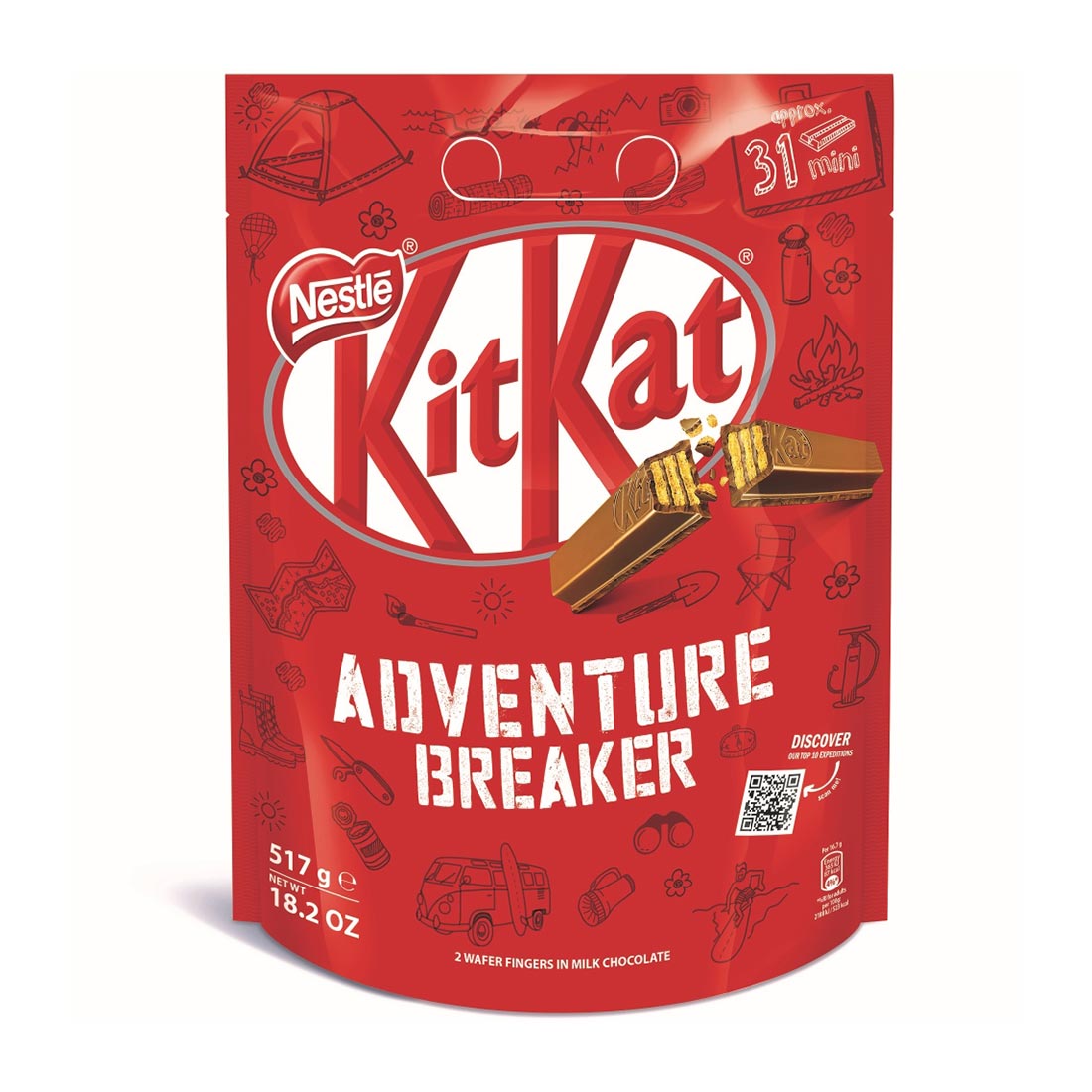 Kit Kat Share Bag Break Time 2.0 517g | Shopee Singapore