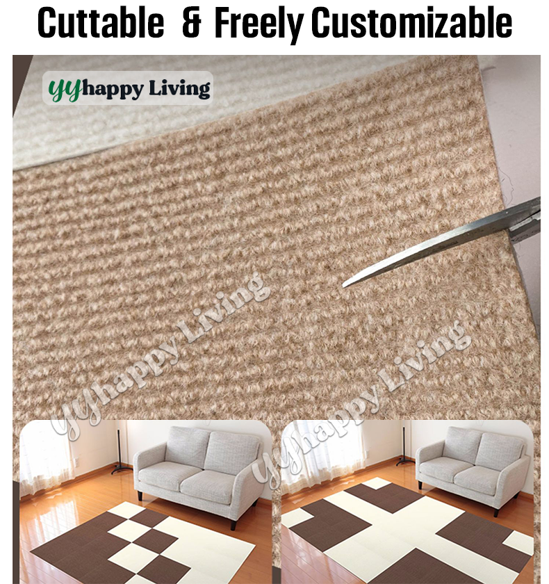 [SG Stock]10pcs Self-adhesive Peel And Stick Carpet Tile, Spliced Floor ...