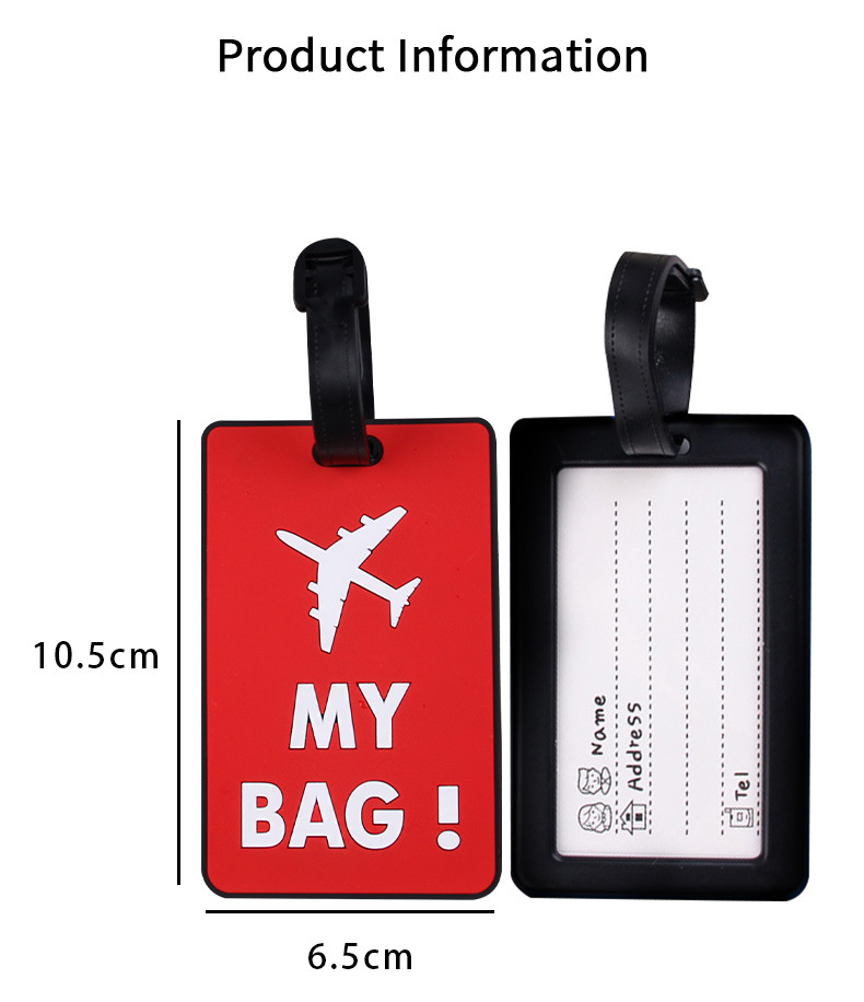 [SG Ready Stock] PVC Creative Luggage Tag | Baggage Tag | Shopee Singapore