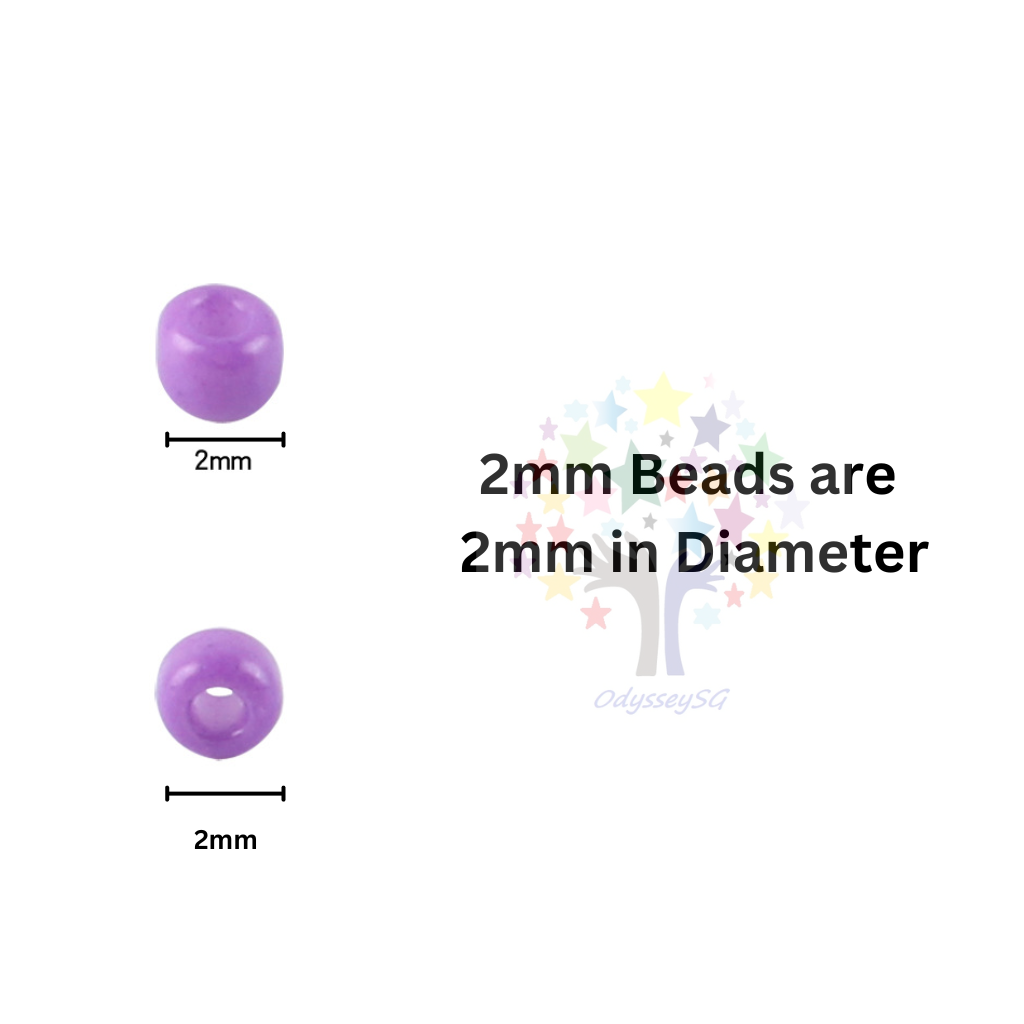 2mm Seed Beads Set -Crystal String -- DIY Bracelet beads kit - 16800 ...