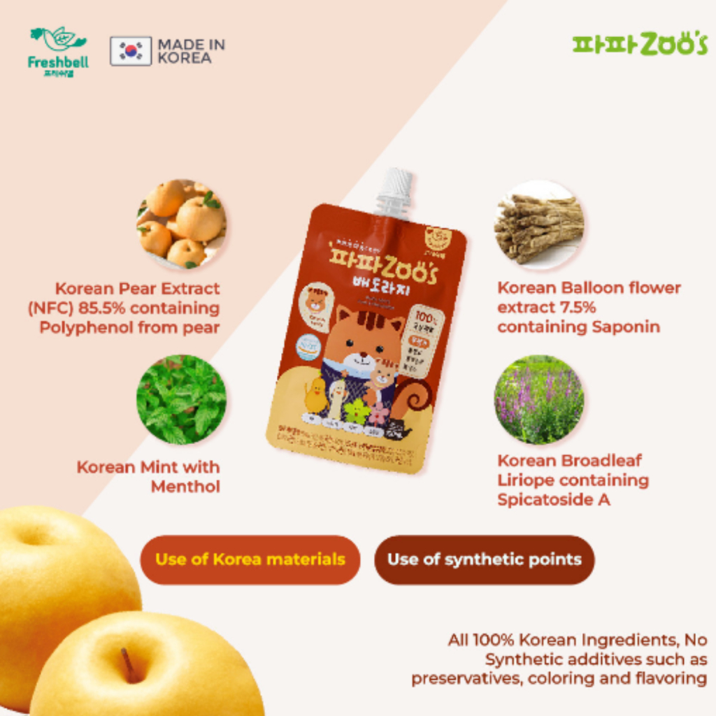 FRESHBELL KOREA NFC 100% FRUIT JUICE / NO SUGAR ADDED / NFC / PAPAZOO ...