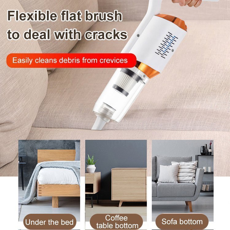 8in1 Handheld Cordless Vacuum Cleaner 85000Pa Wireless UV Dust Mite ...