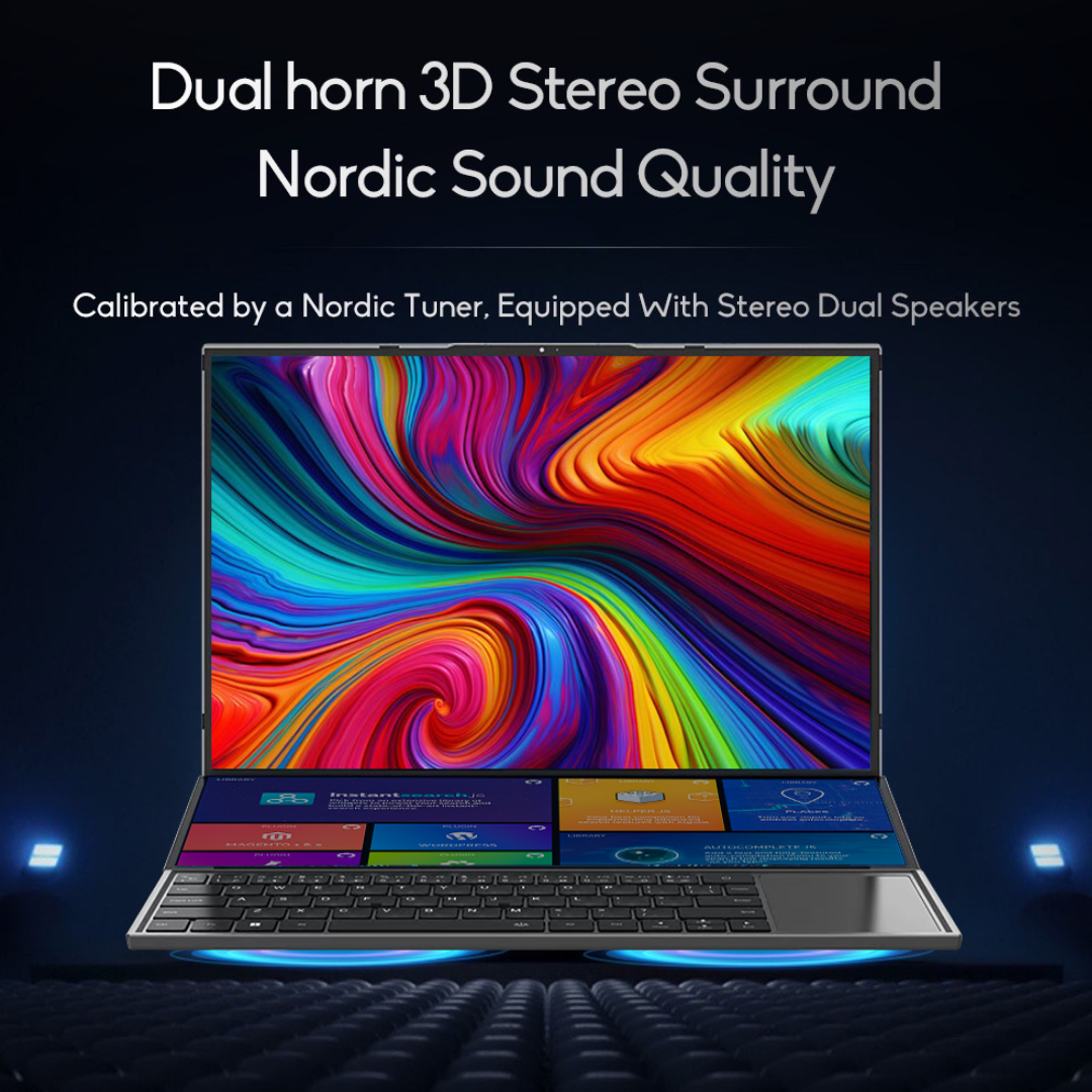 ABEX DUAL-S T14DS / Dual Screen / i9 Processor / 64GB RAM / 2TB SSD ...