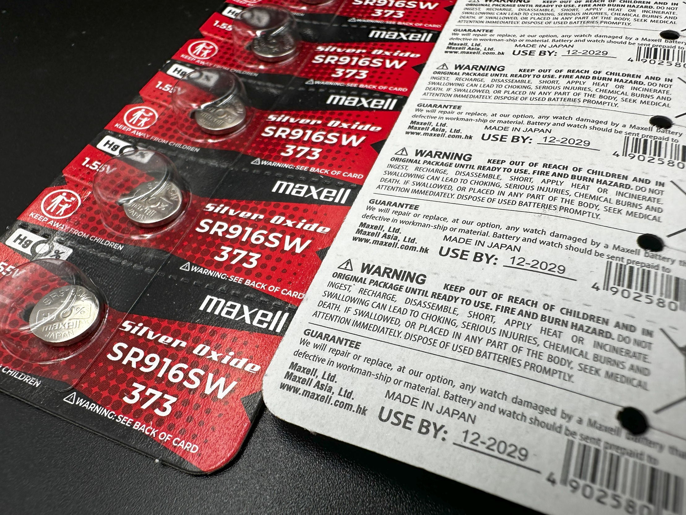 5pcs Maxell SR626SW SR621SW SR916SW SR920SW Silver Oxide 1.55V ...