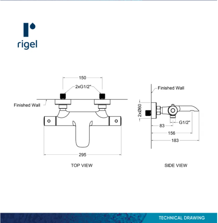 RIGEL Exposed Thermostatic Shower Mixer Set | Shopee Singapore
