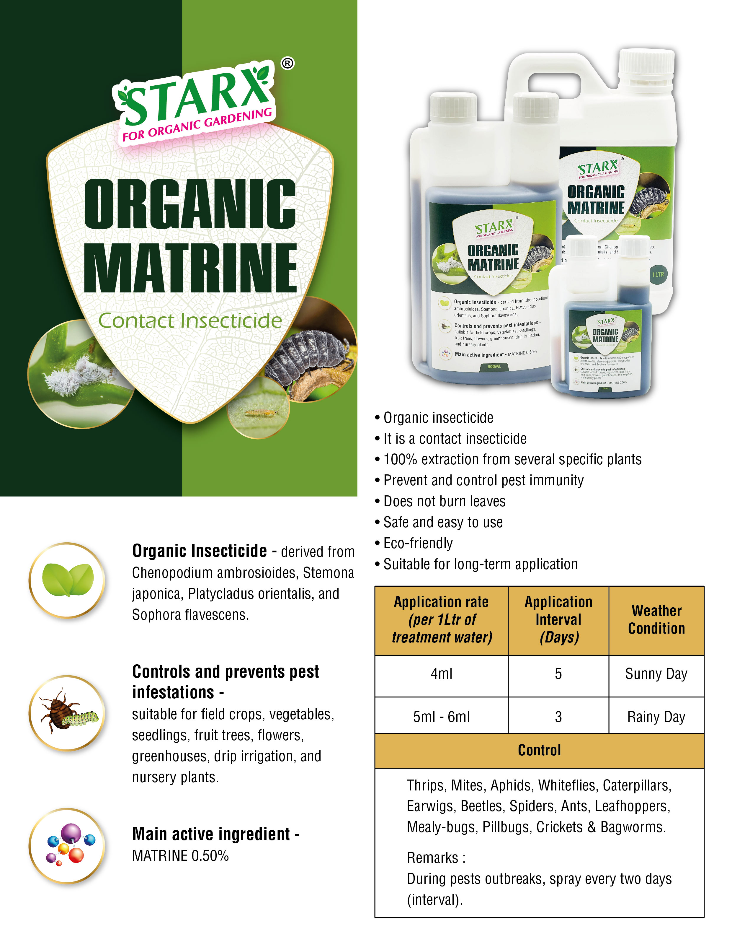 STARX 🇸🇬 | Organic Matrine (500ML) Liquid Concentrate - Organic ...