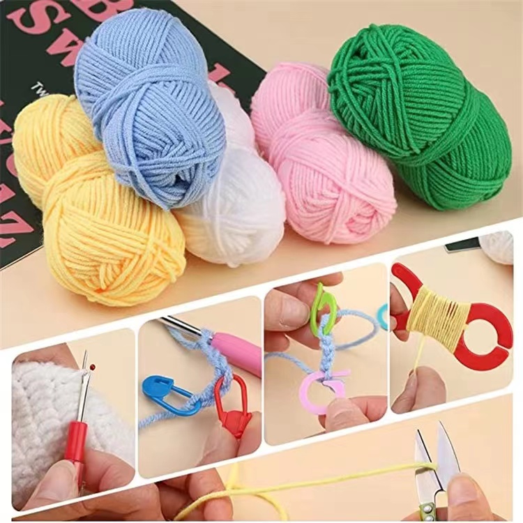 Crochet kit crochet hook set crochet kit for beginner 59 Pcs set ...