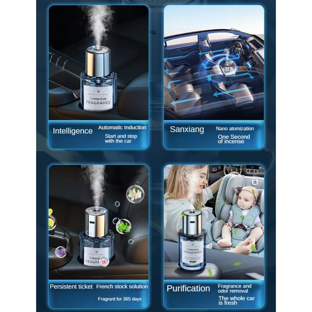 SG HOT Car Aroma Diffuser Air Freshener Perfume Humidifier Essential ...