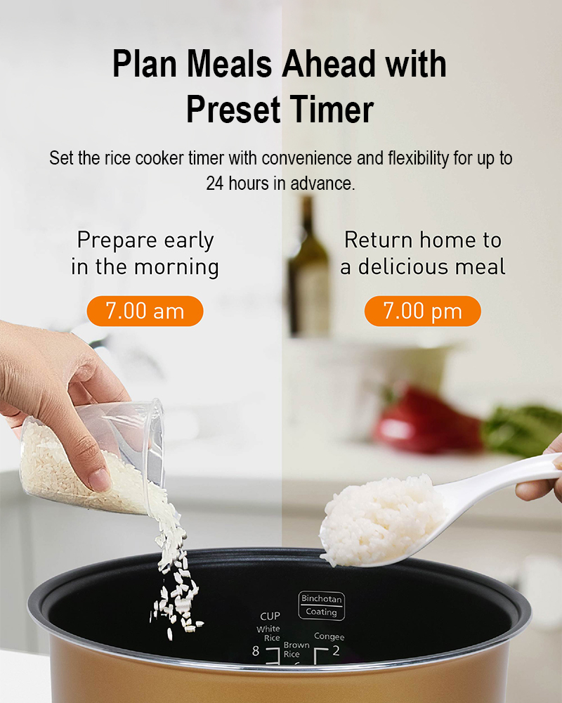 Panasonic Fuzzy Logic 1.8L Micom Rice Cooker with 1.2mm Binchotan ...