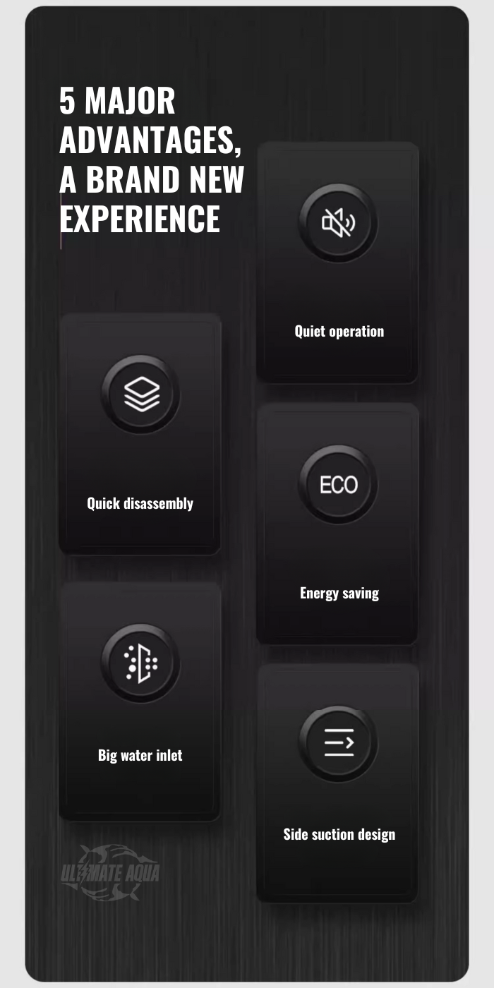 YEE Side Suction Pump, Enhanced Five-Sided Water Inlet, Ultra-Quiet ...