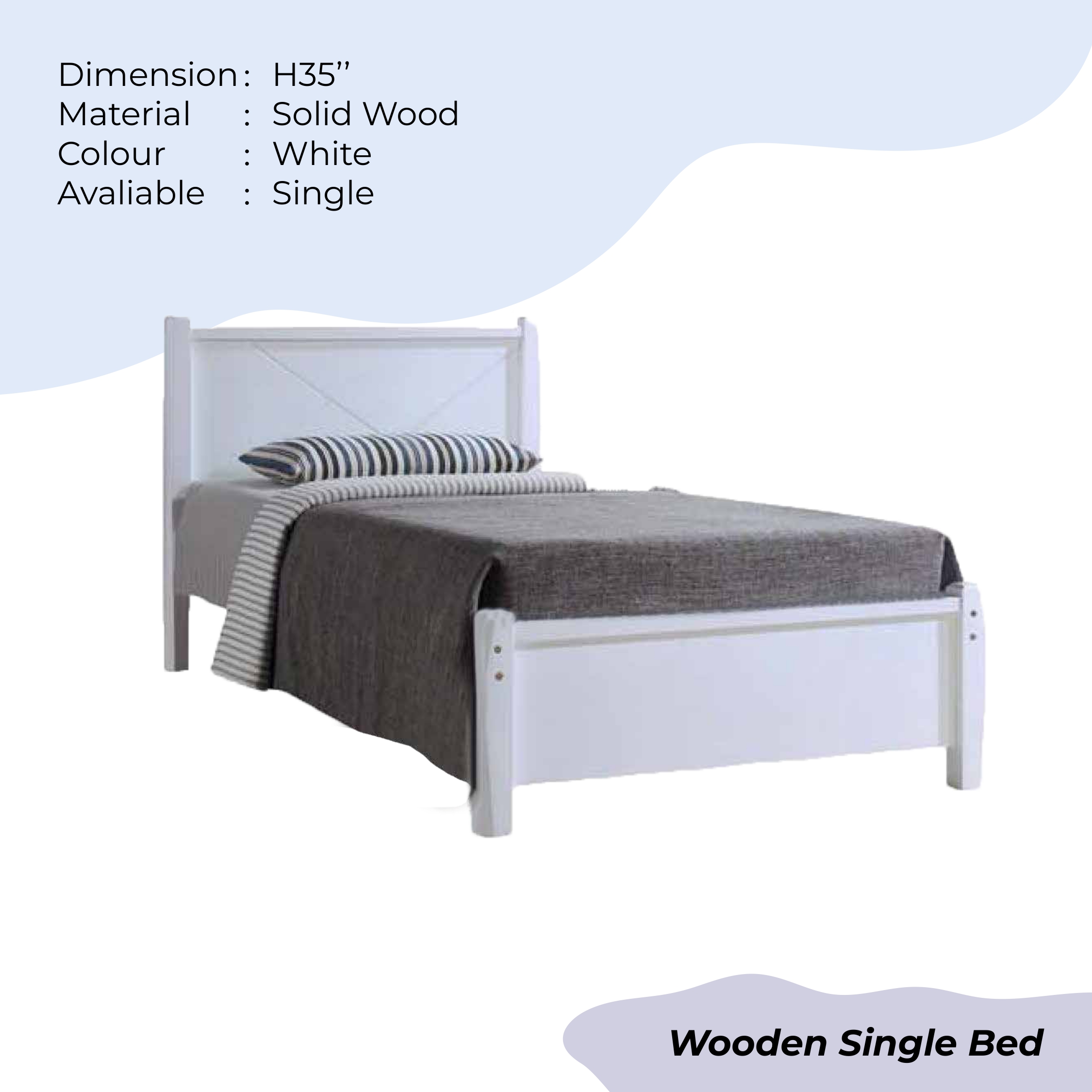 WOODEN BED / SINGLE BED / PULL OUT BED / BEDFRAME WITH PULL OUT / DAY ...