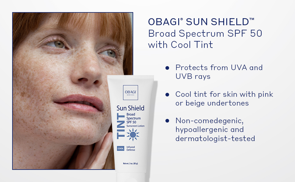 Obagi Medical Sunshield Tint Broad Spectrum Sunscreen SPF50 Cool 85g ...