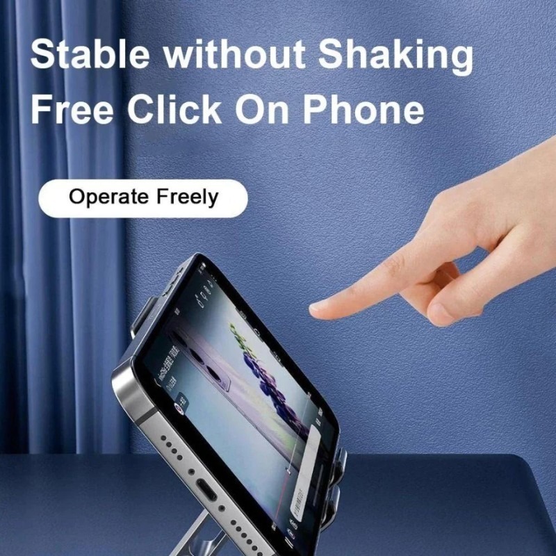 Foldable Metal Phone rack Strong DashboardMobile Holder 360º Rotation ...