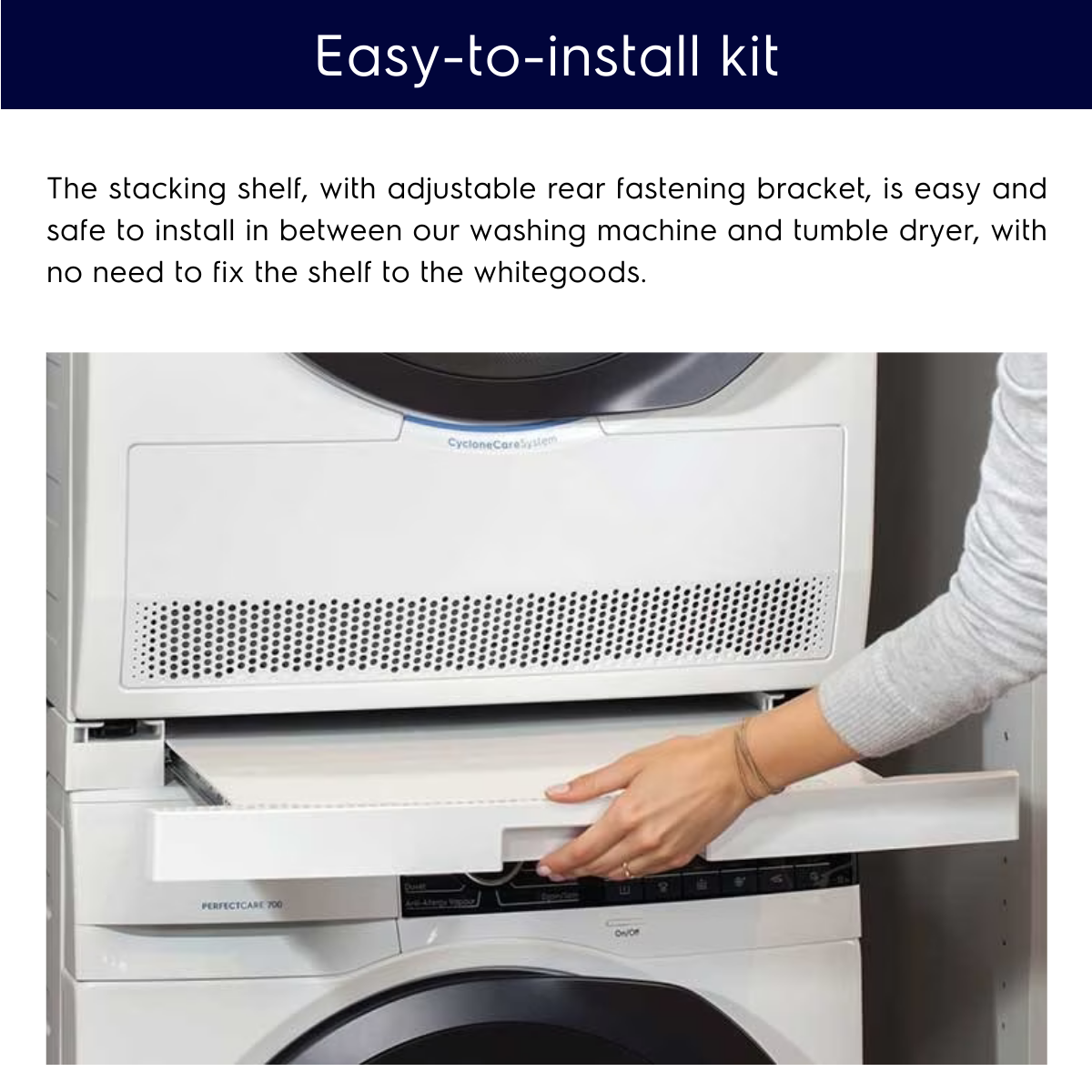 Electrolux E4YHMKP3 Washing Machine And Dryer Stacking Kit | Shopee ...