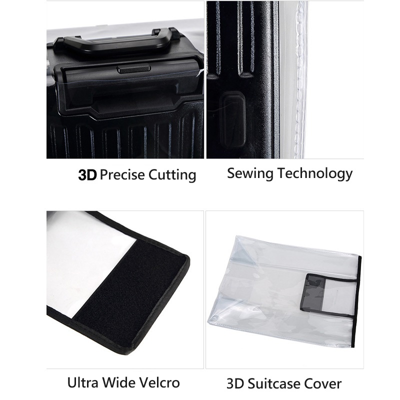 SG PVC Luggage Transparent Cover - Waterproof Plastic Protector ...