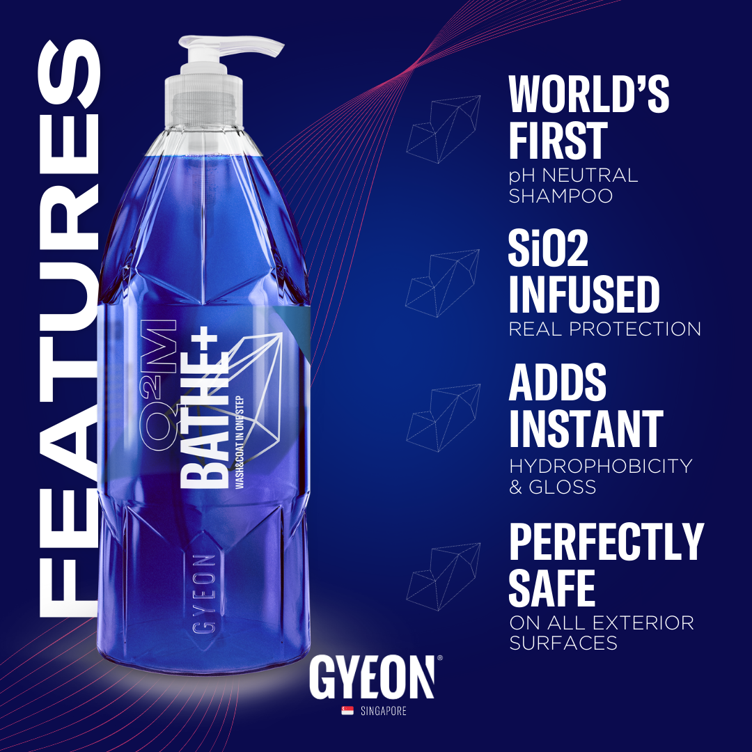 GYEON Q2M Bathe+ 1000ml - Automotive Care Ceramic SiO2 Hydrophobic pH ...