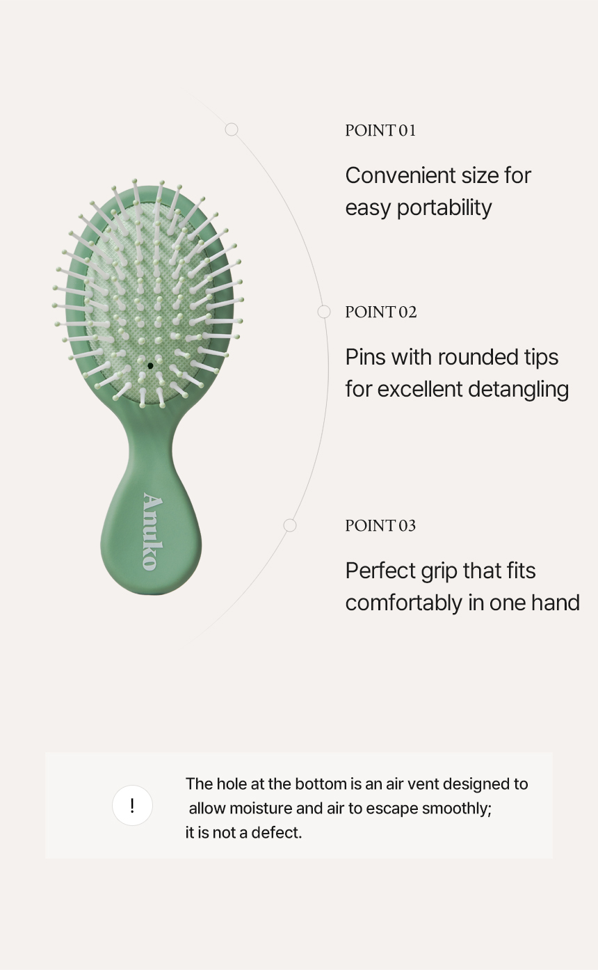 Anuko Mini Detangle Hair Brush | Shopee Singapore