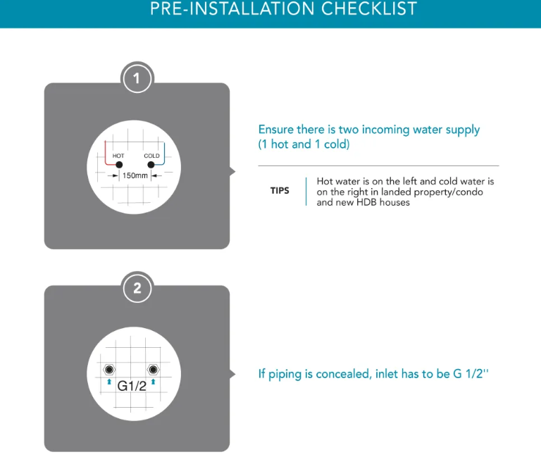 [Preorder] RIGEL Thermostatic Chrome Rain Shower Set W2-R-TSME14418T ...