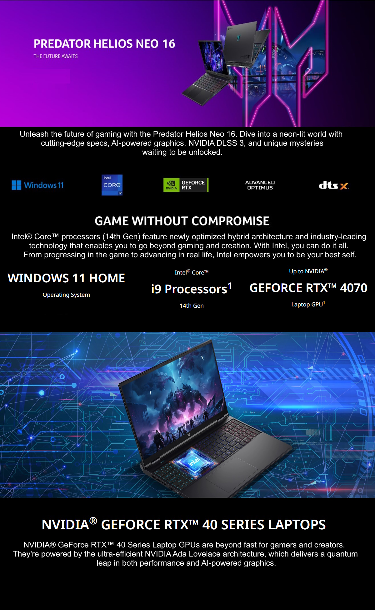 [AI Gaming PC] [NVIDIA RTX 4060 & Intel i7-14700HX Processor] Predator ...